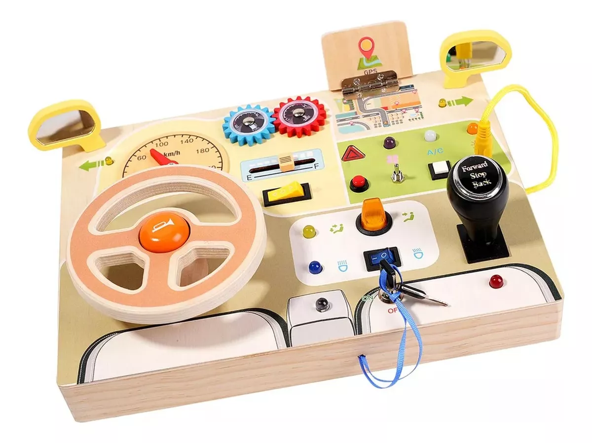 Simulador Volante - Montessori com LED | Bubula - Bubula - Mundo infantil