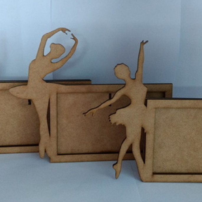 Porta Retrato Bailarina. - Mari Mdf