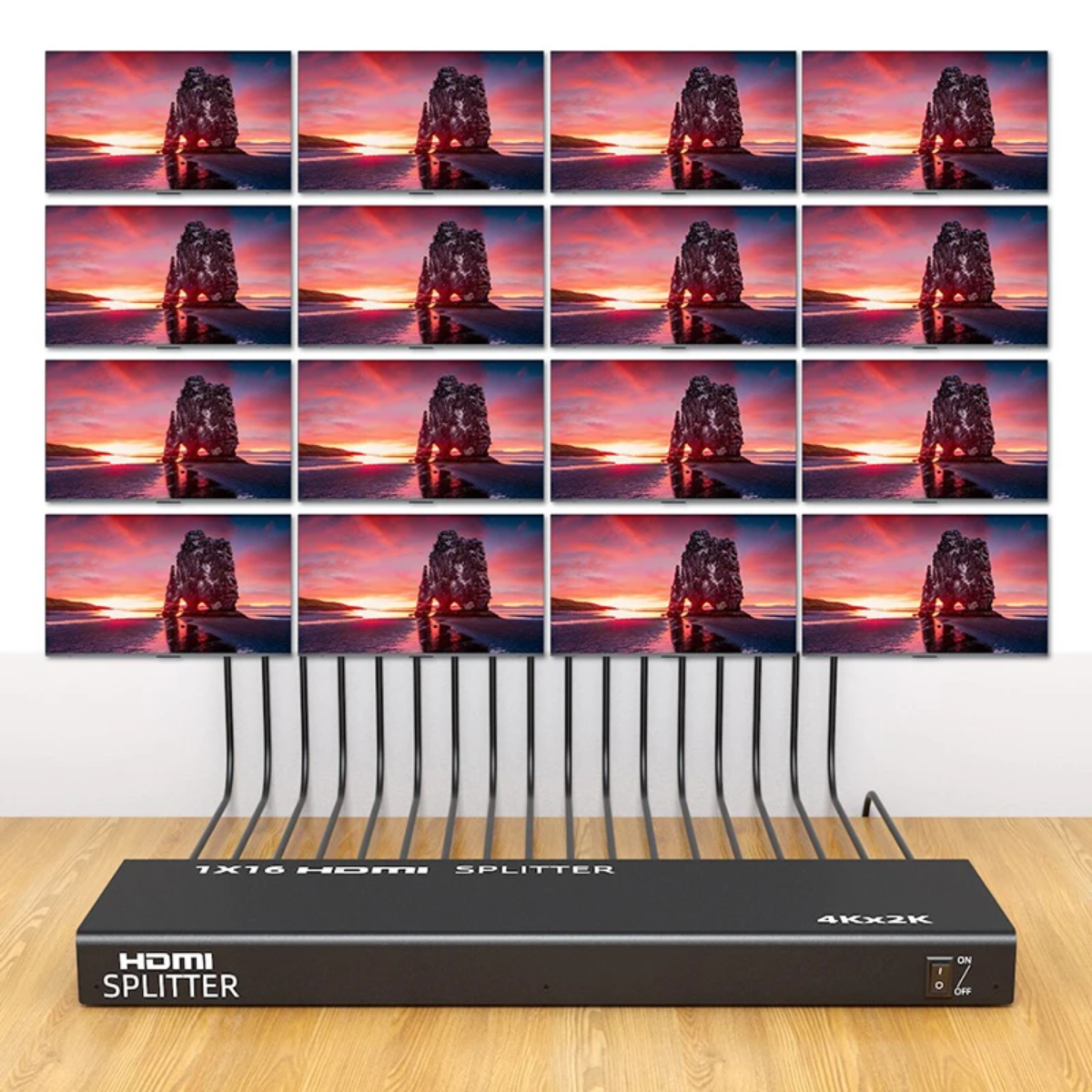 Divisor Splitter HDMI 1x16 2.0 4k Ultra-HD 16gbps Ativo Conex - Conexão ...