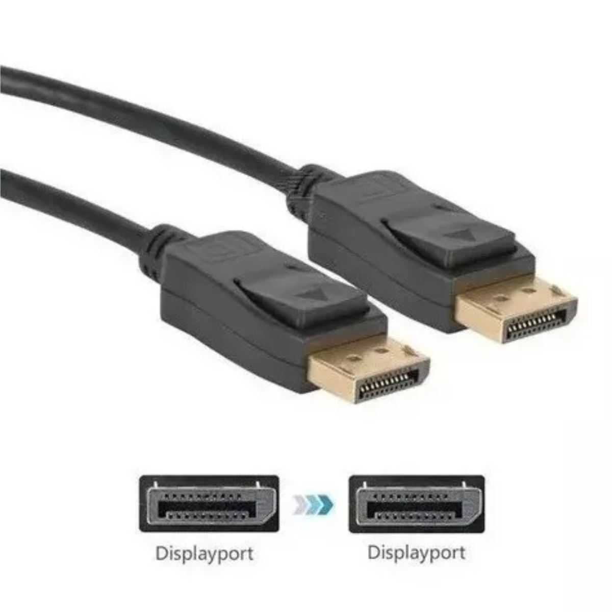 Cabo Displayport Para Displayport - 1,8 Metros - Conexão Partner