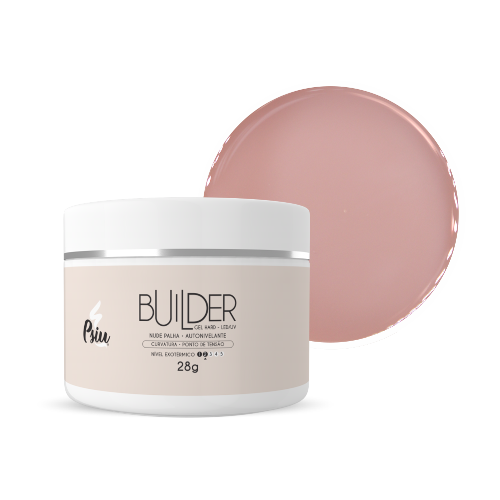 Psiu - Gel Linha Builder Nude Palha 28g - Psiu Cosméticos
