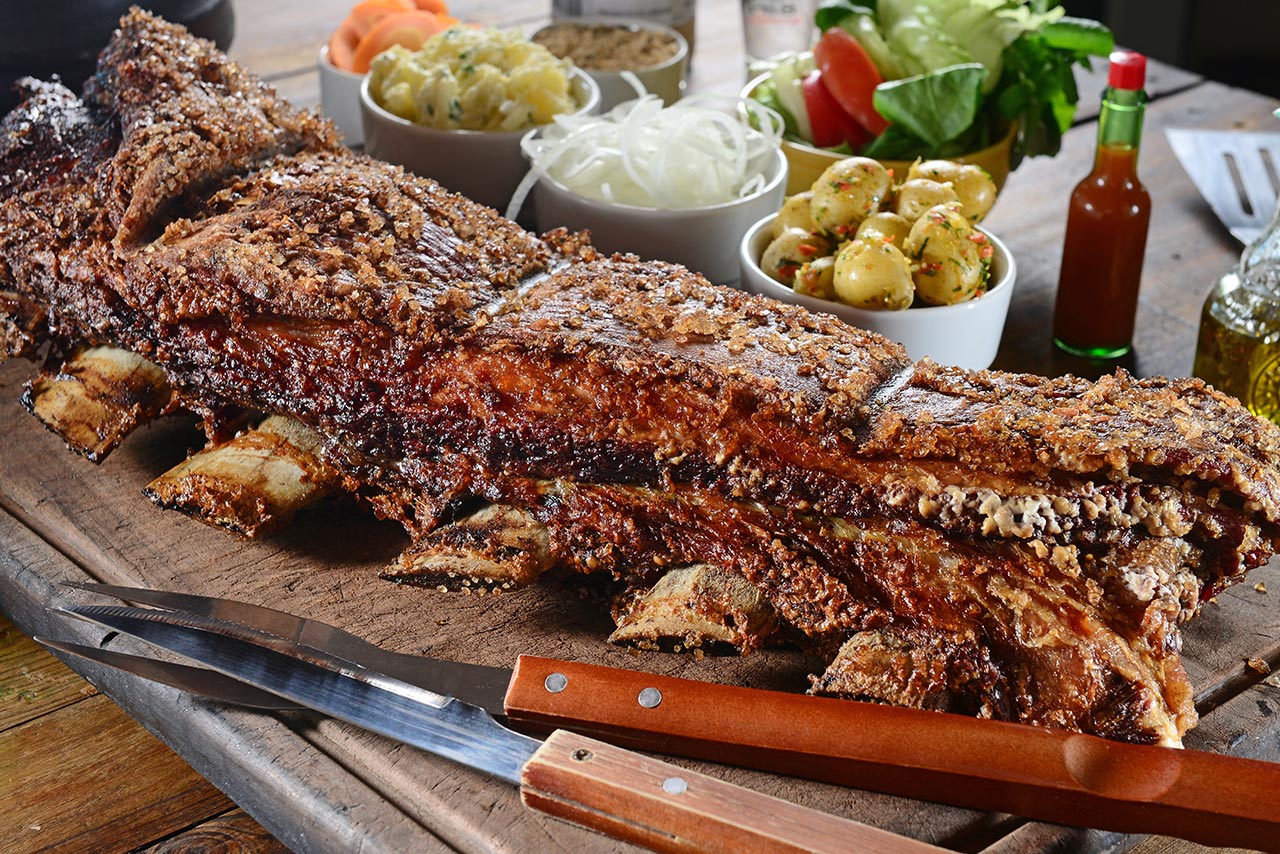 Costela Fogo de Chão Inteira - 3 KG - Rosa Brasil Costela Fogo de Chão