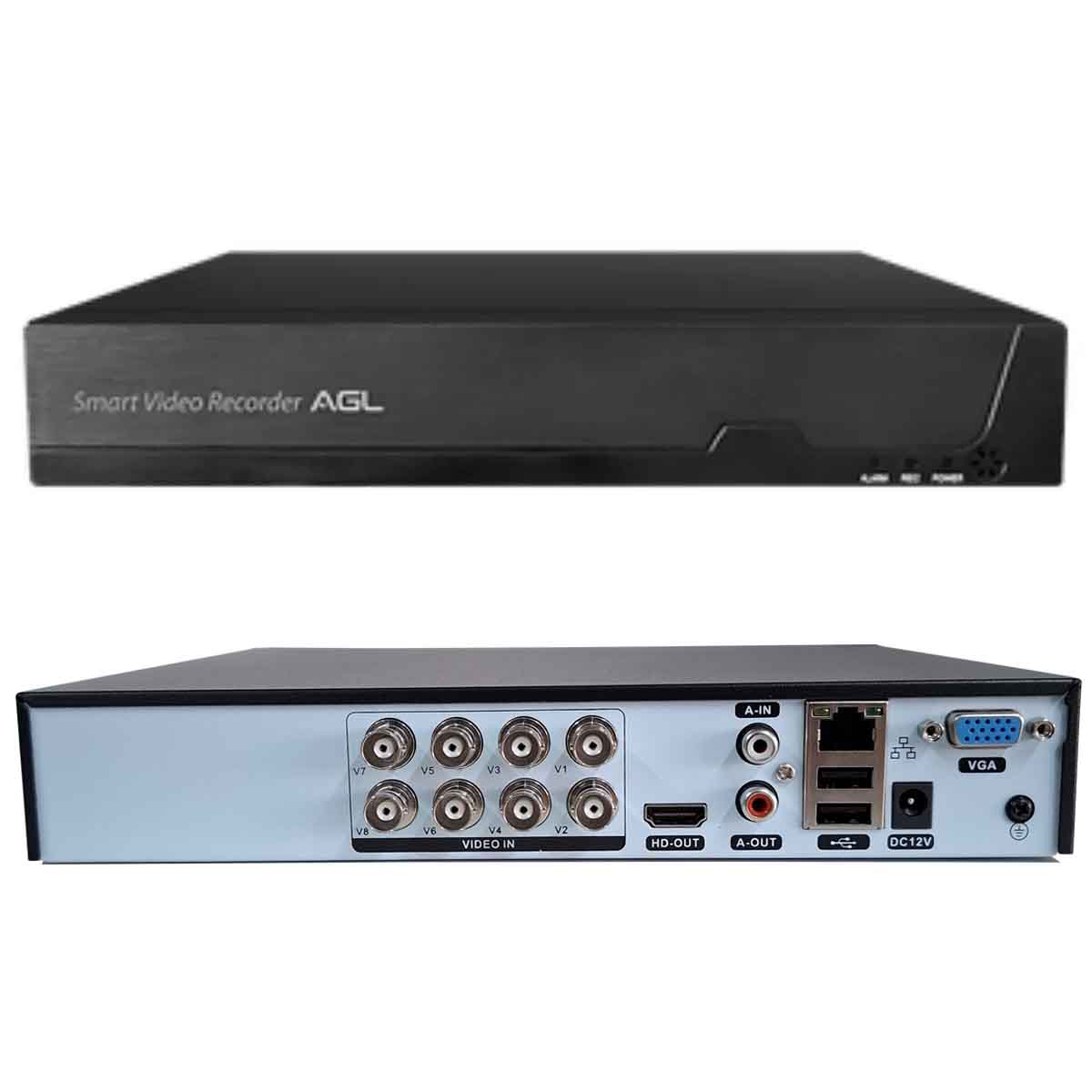 DVR GRAVADOR 4 Canais AGL 1204 HVR AGL - Telekin Revenda