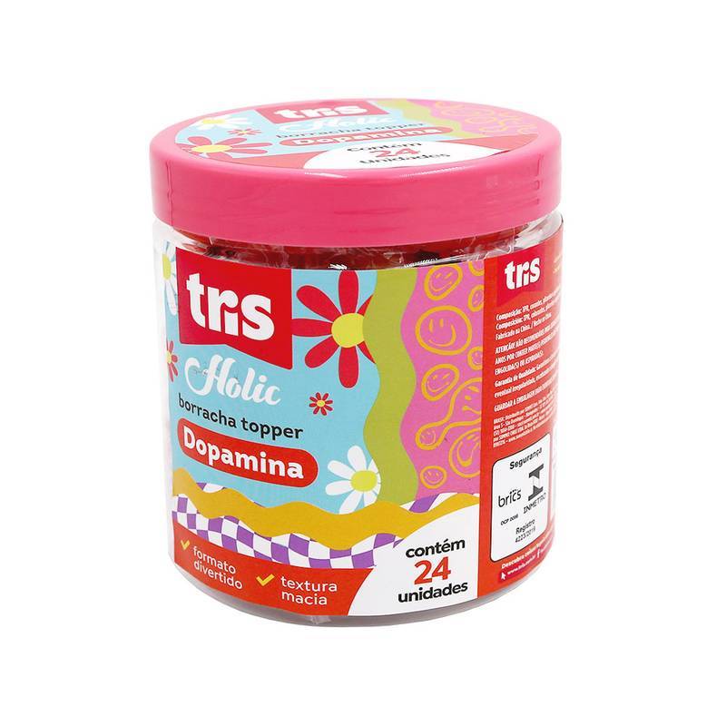 Borracha Ponteira - Tris Holic Dopamina - 1 Uni - 300-lapis-papelaria