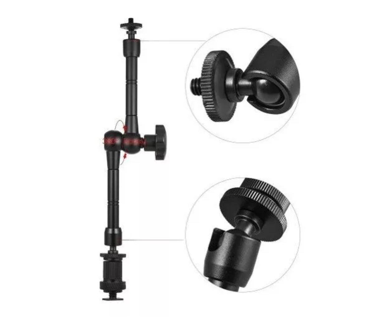 Braço Articulado Magic Arm 11 Polegadas 28cm p/ Led Monitor - CameraPro