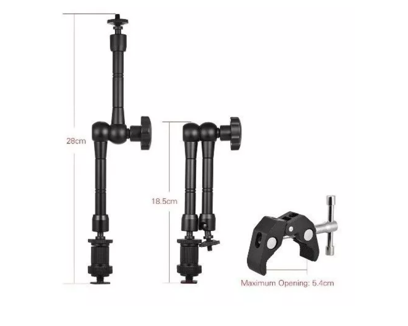 Braço Articulado Magic Arm 11 Polegadas 28cm p/ Led Monitor - CameraPro