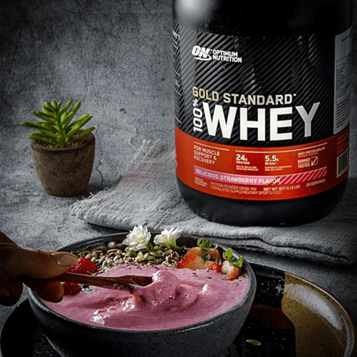 Whey Gold Standard Morango 5,00 Lbs (2.27Kg) Optimum Nutrition ...
