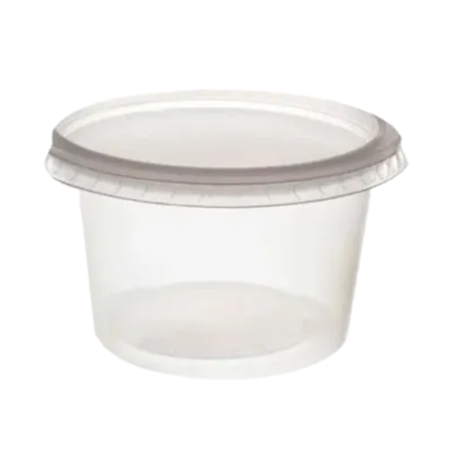 Pote Redondo 1000ml Com Tampa 24uni - Prafesta - Amendolate