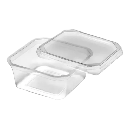 Pote Quadrado 150ml Com Tampa Com 20 - Prafesta - Amendolate