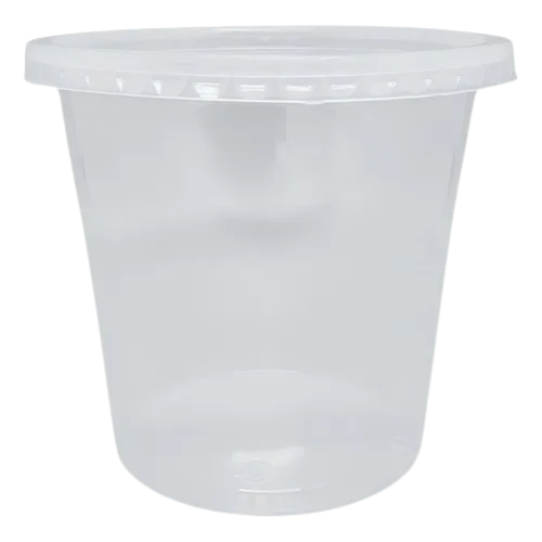 Pote Redondo 750ml Com Tampa Com 24 unidades - Prafesta - Amendolate