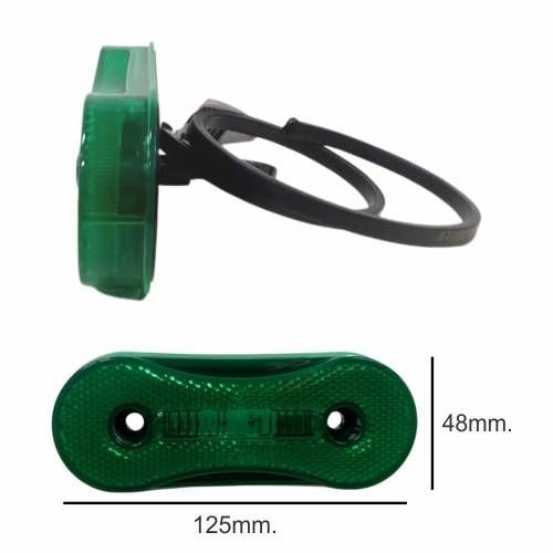 KIT LANTERNA LATERAL PARA CARRETA FACCHINI 24V C/CABO ASPOCK - BFAUTOMOTIVA