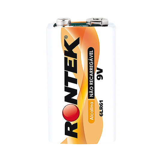 Bateria 9V Rontek Ultra Power - D&D Componentes Eletrônicos
