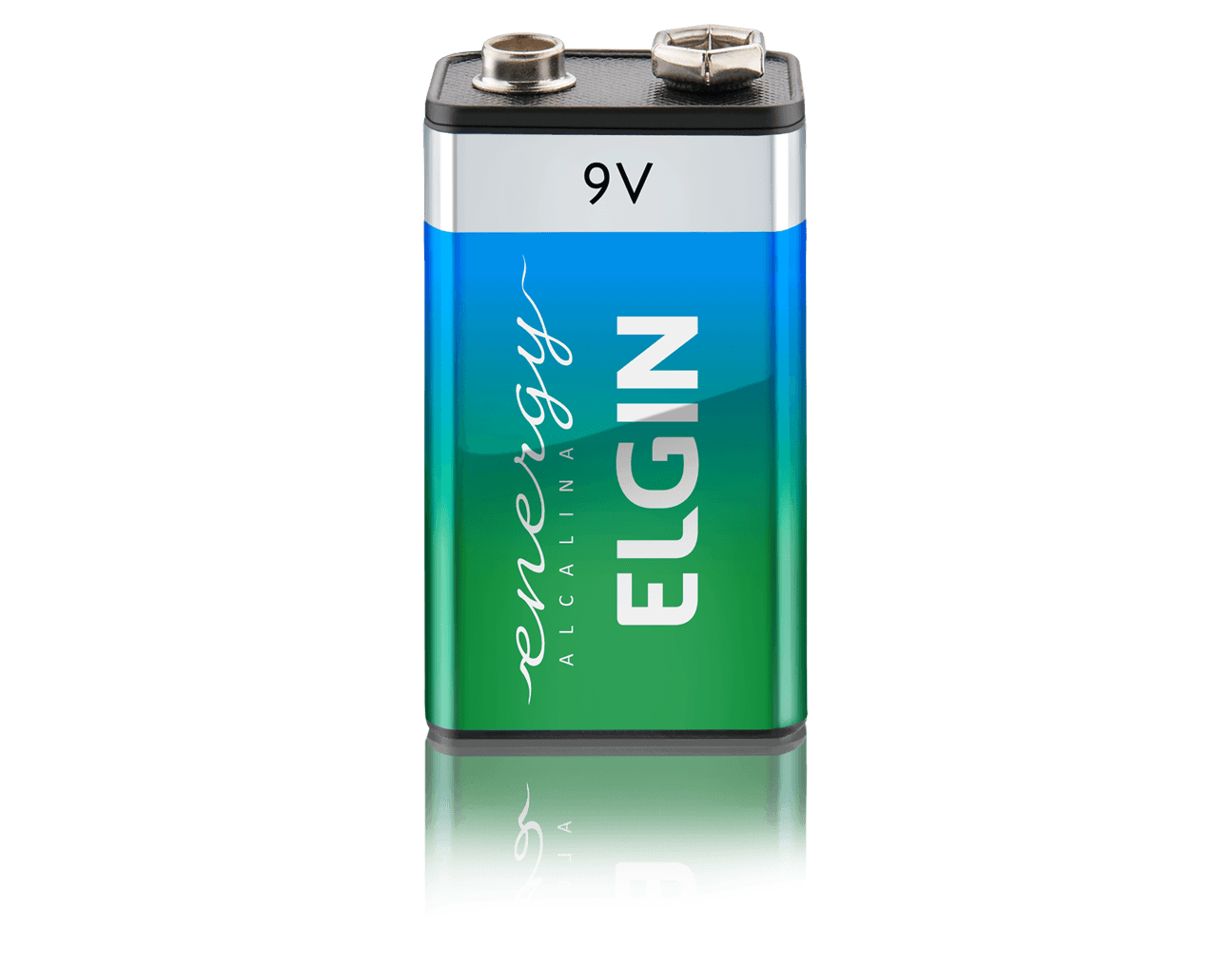 Bateria Alcalina Elgin 9V - D&D Componentes Eletrônicos