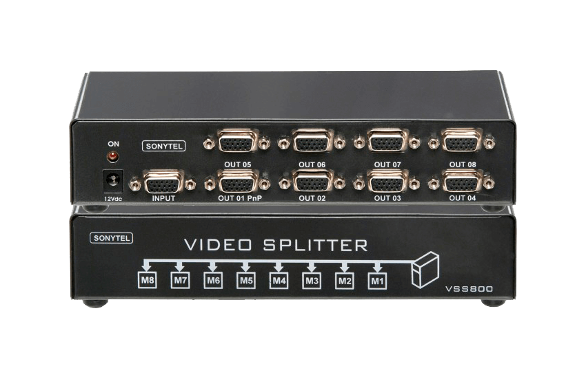 Distribuidor de Vídeo VGA/SVGA Splitter 1x8 Sonytel VSS-800 - D&D ...
