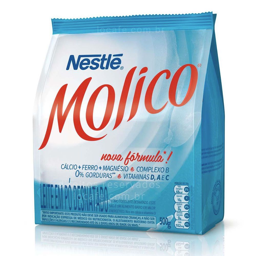 Leite em pó Solúvel Molico 500g - Nestlé | Locafé - Locafé Profissional