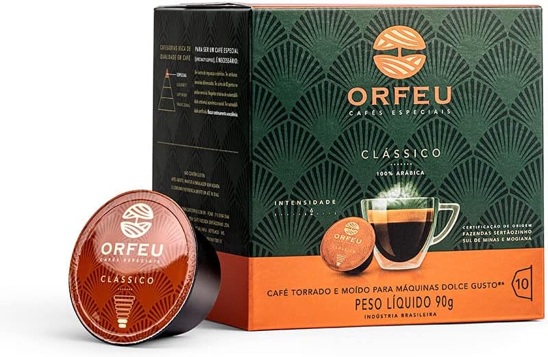 ORFEU Cápsulas De Café Orfeu Clássico Compatível Com Dolce Gusto® - 10 ...