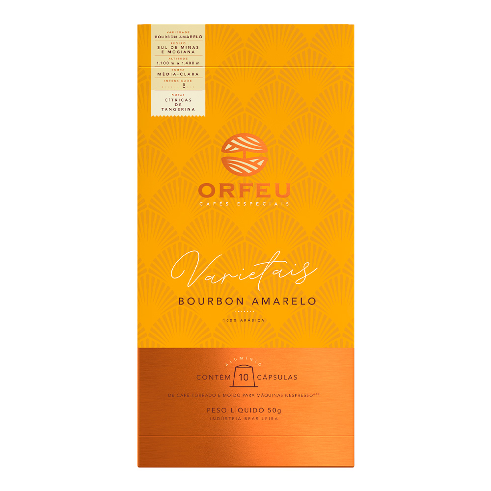 Café Orfeu Bourbon Amarelo em Cápsulas compatíveis Nespresso® - 10 ...