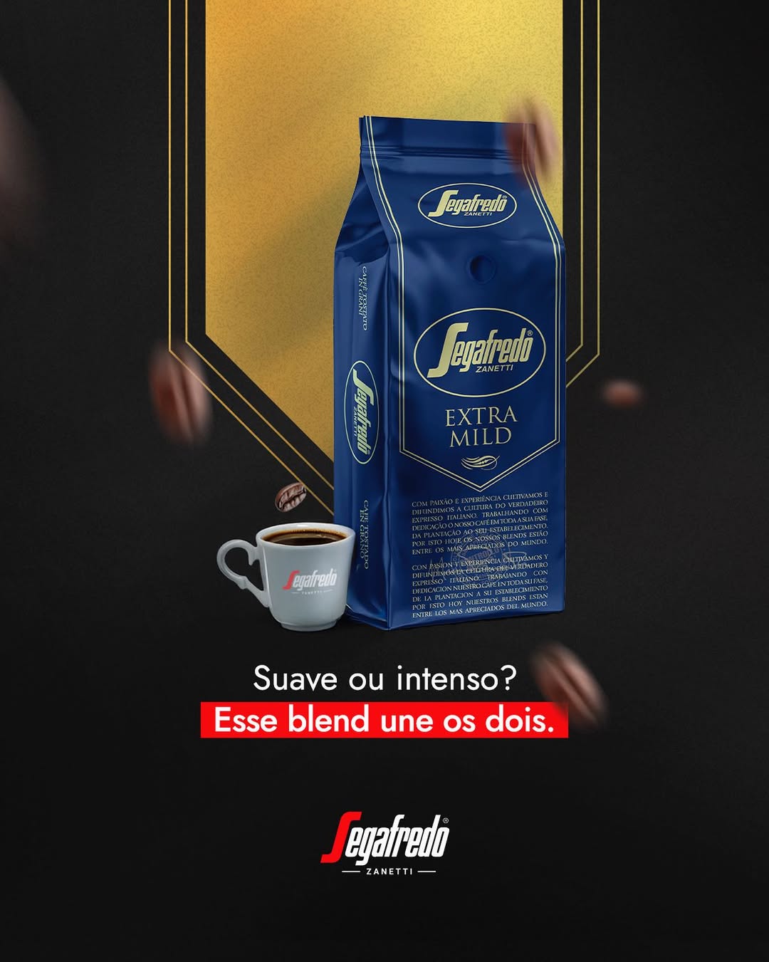 Café Segafredo Extra Mild em Grãos 1kg – Suave e Cremoso - Locafé ...