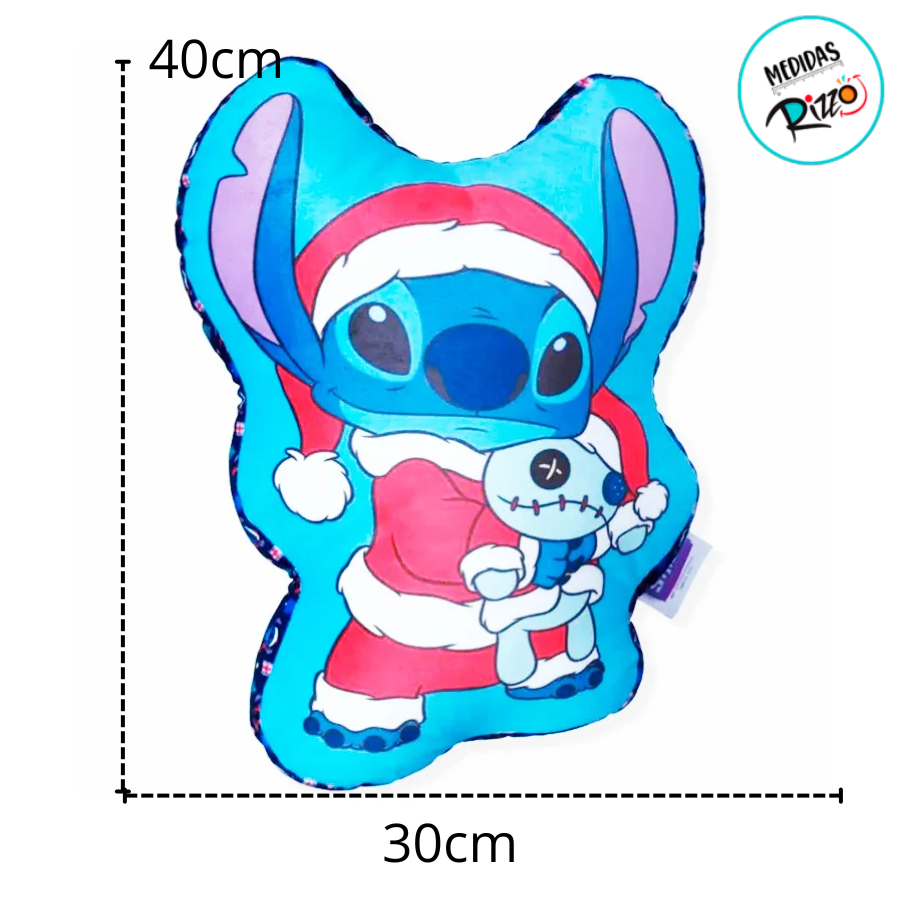 Almofada Happy Stitchmas - 40cm - 1 unidade - Disney Original - Rizzo ...