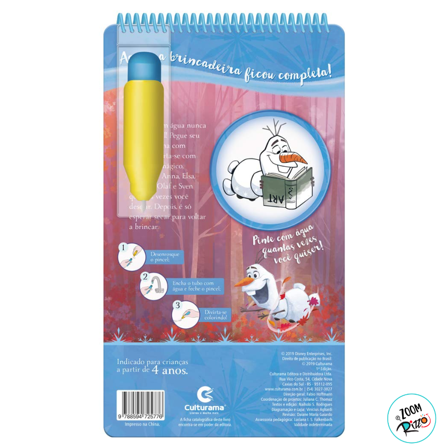 Livro Aqua Book Frozen 2 Infantil - Disney Original - Culturama ...