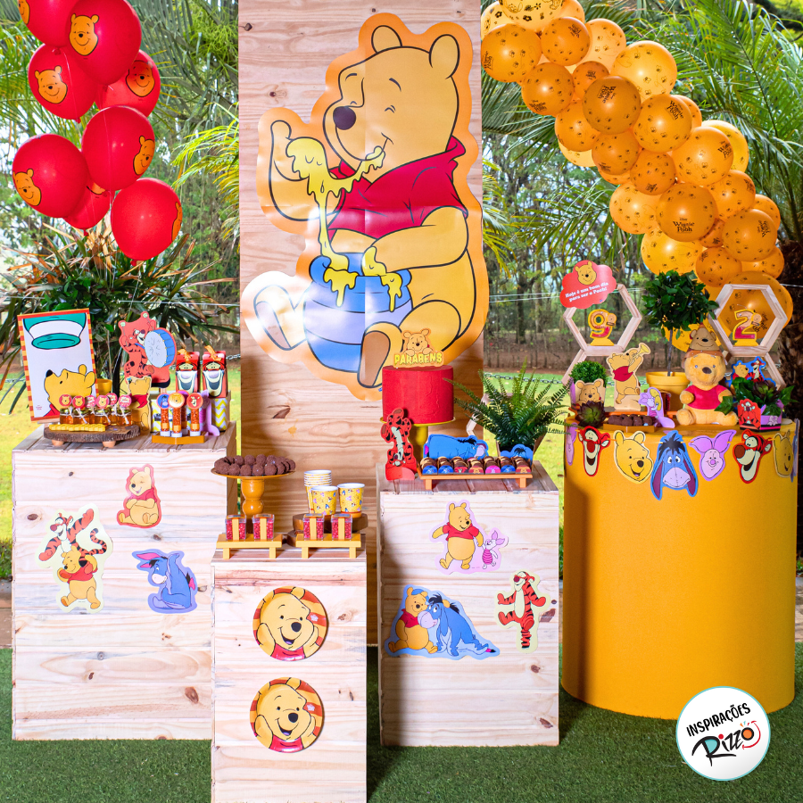 Decoração de Mesa Festa Pooh e sua Turma - 8 unidades - Disney Original ...