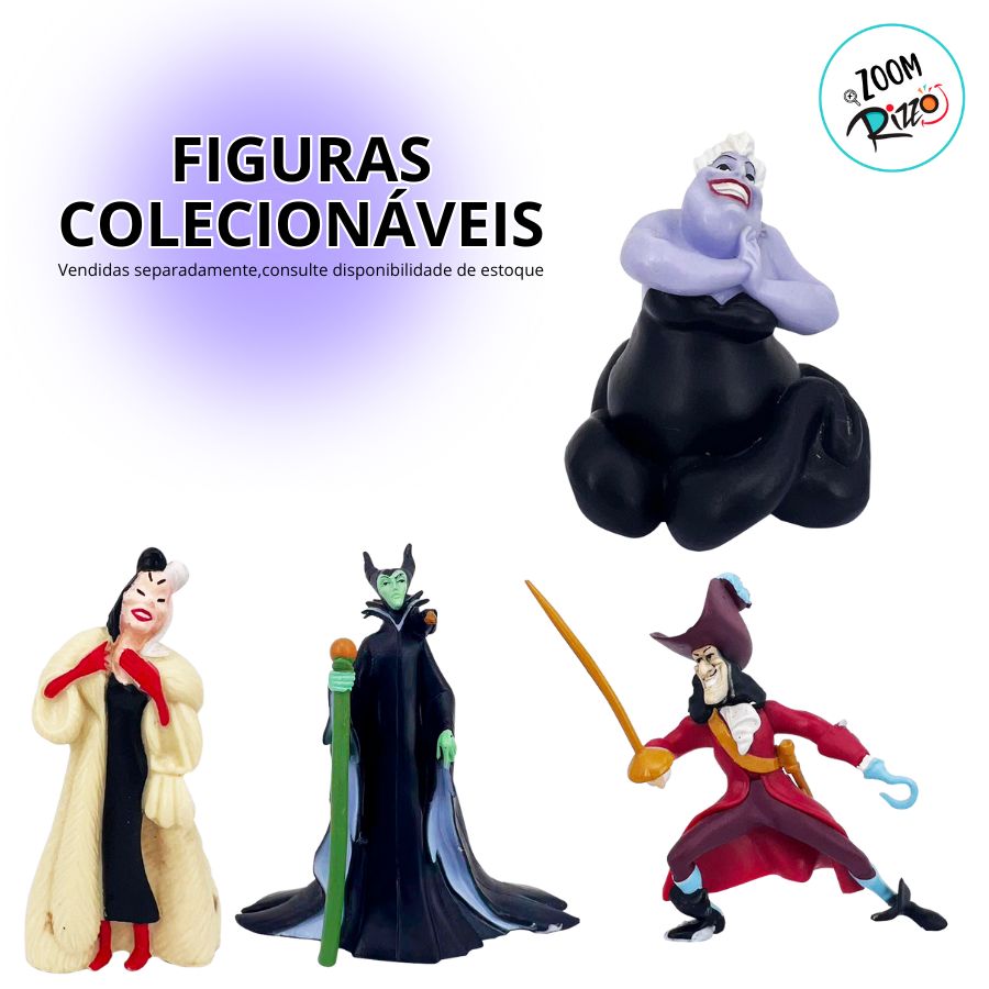 Mini Figura Colecionável - Cruella - Vilões - 5cm - 1 unidade - Disney ...
