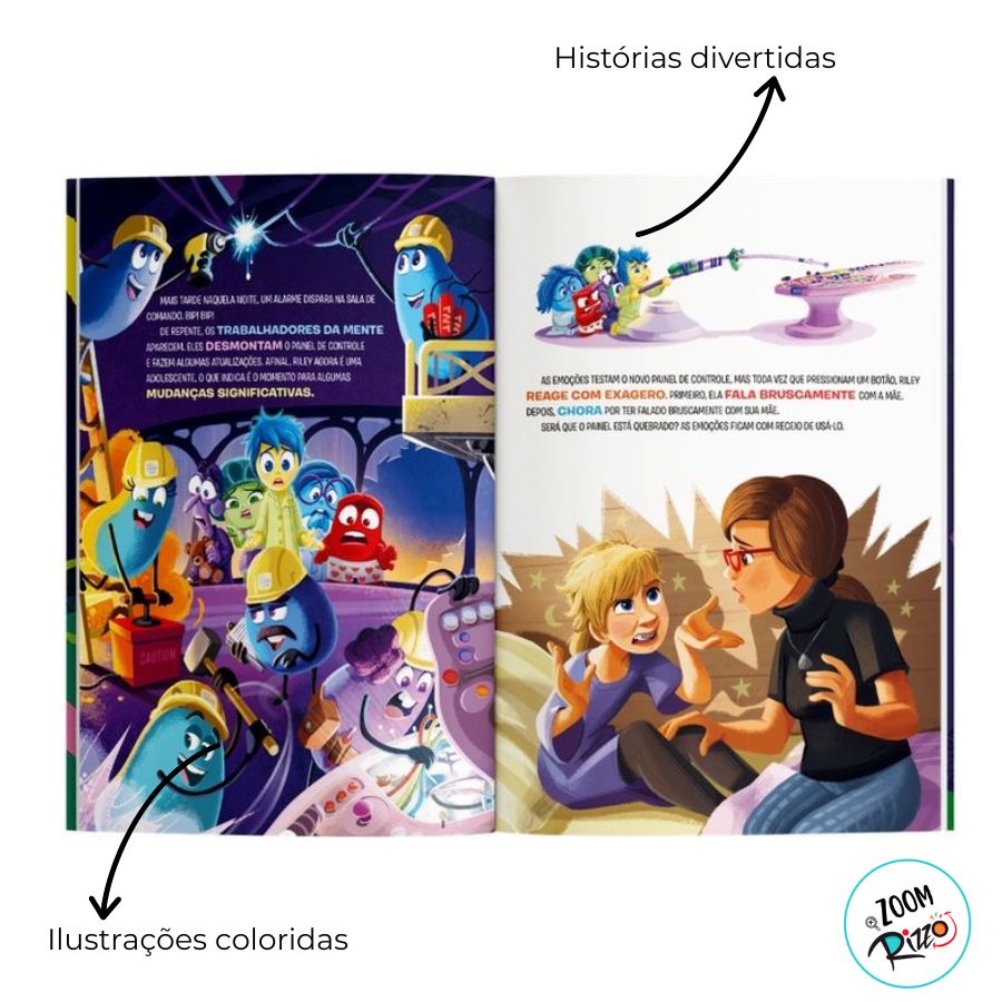 Livro Para Ler - Divertida Mente - 23x16cm - Disney Original - 1 ...