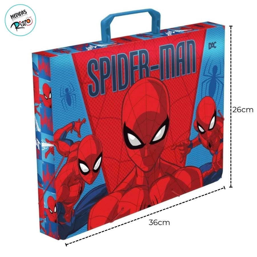 Pasta Maleta - Homem Aranha - 36x26x4cm - Disney Original - 1 unidade ...