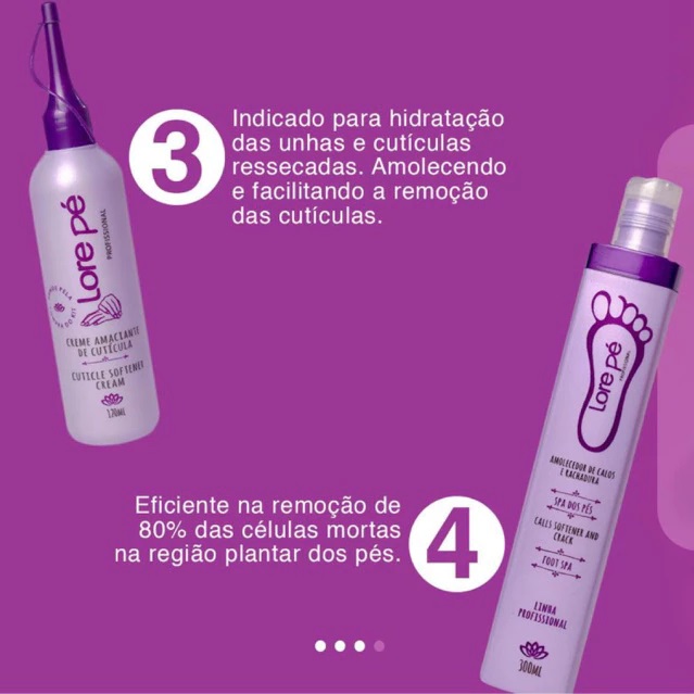 Kit Tratamento Podal Lore Pé com 5 itens - Unhas Pro Shop