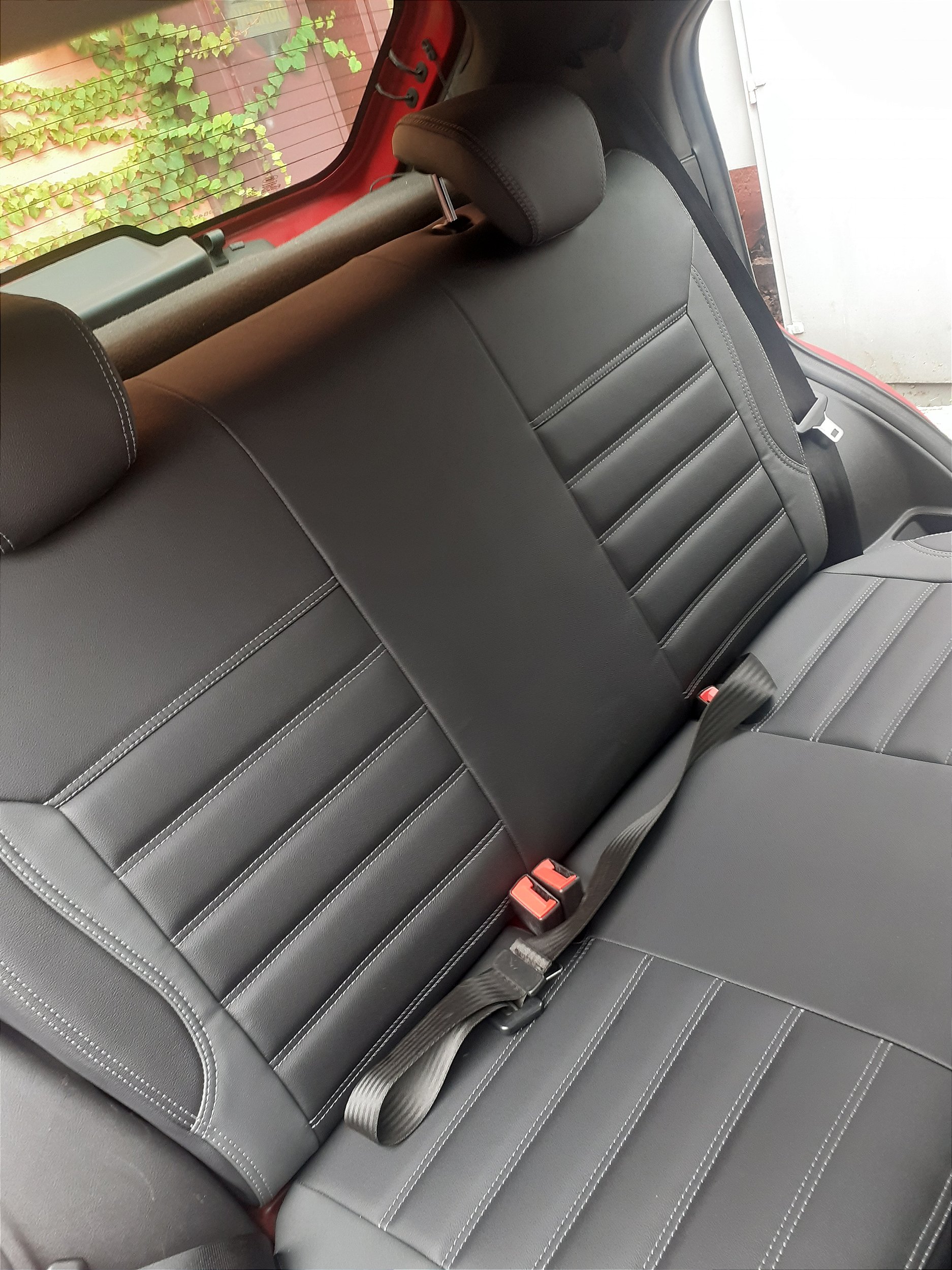 Capa de Banco Ford Ka Novo Preto couro Automotivo - baraoparts