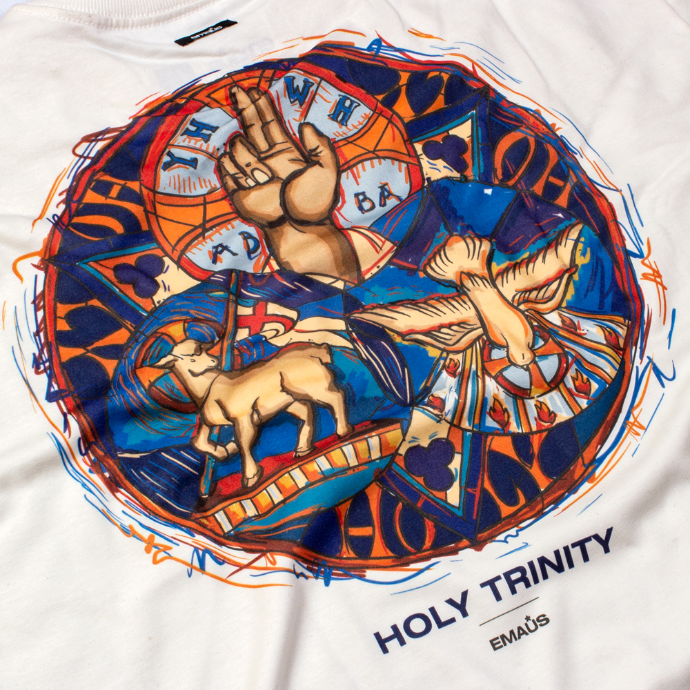 CAMISETA OVERSIZED HOLY TRINITY - Camisetas Cristãs