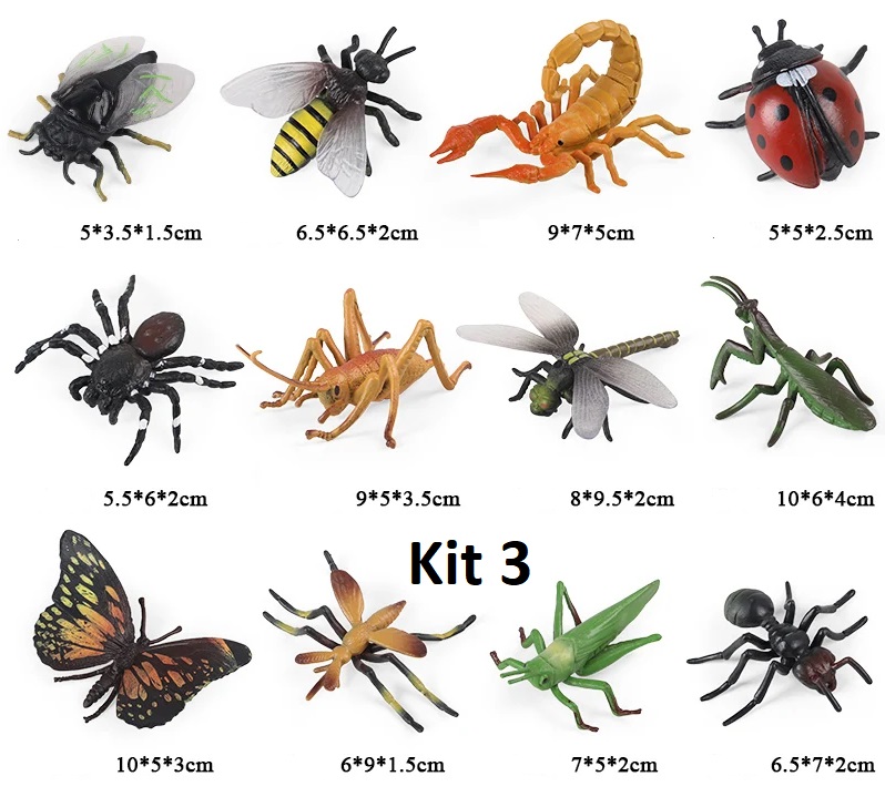 Miniaturas e flashcards insetos e pequenos animais - Quero pra Mim ...