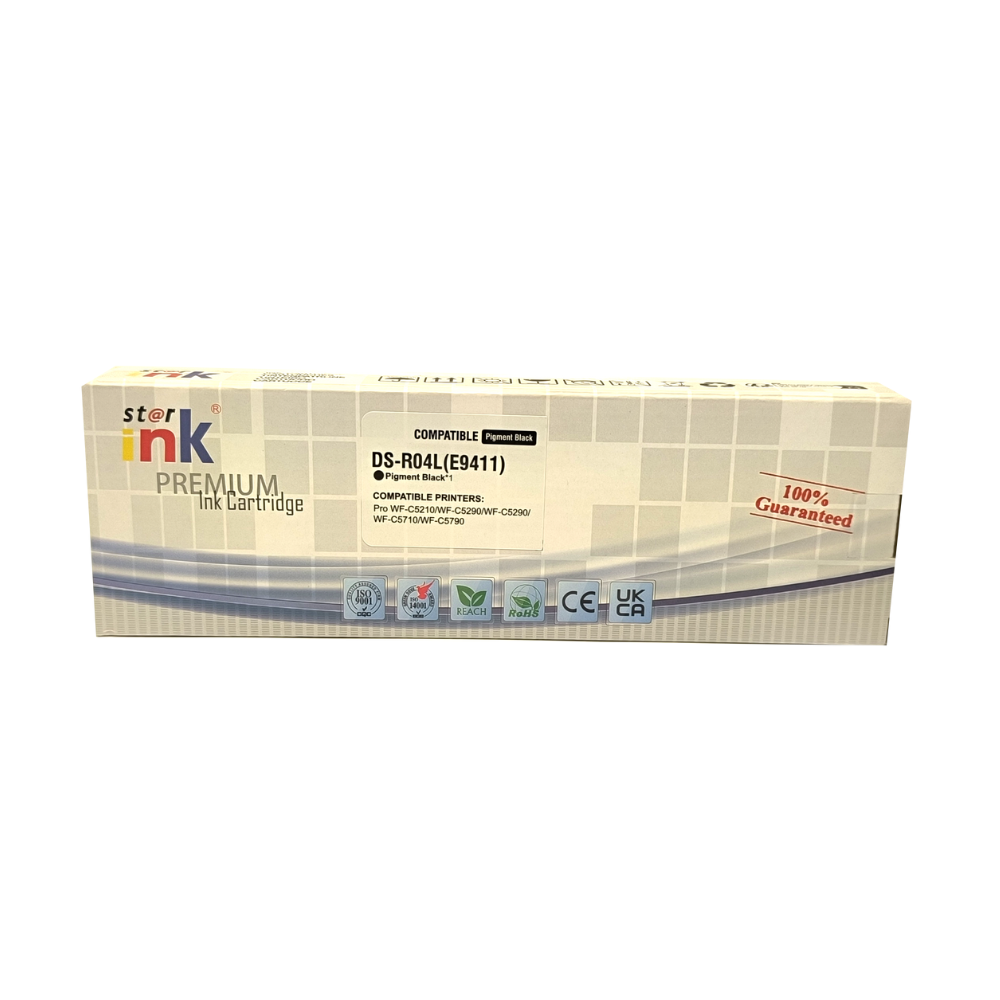Bolsa de Tinta Compatível Epson DS-R04L E9411 5K Preto BK Pigmentada ...