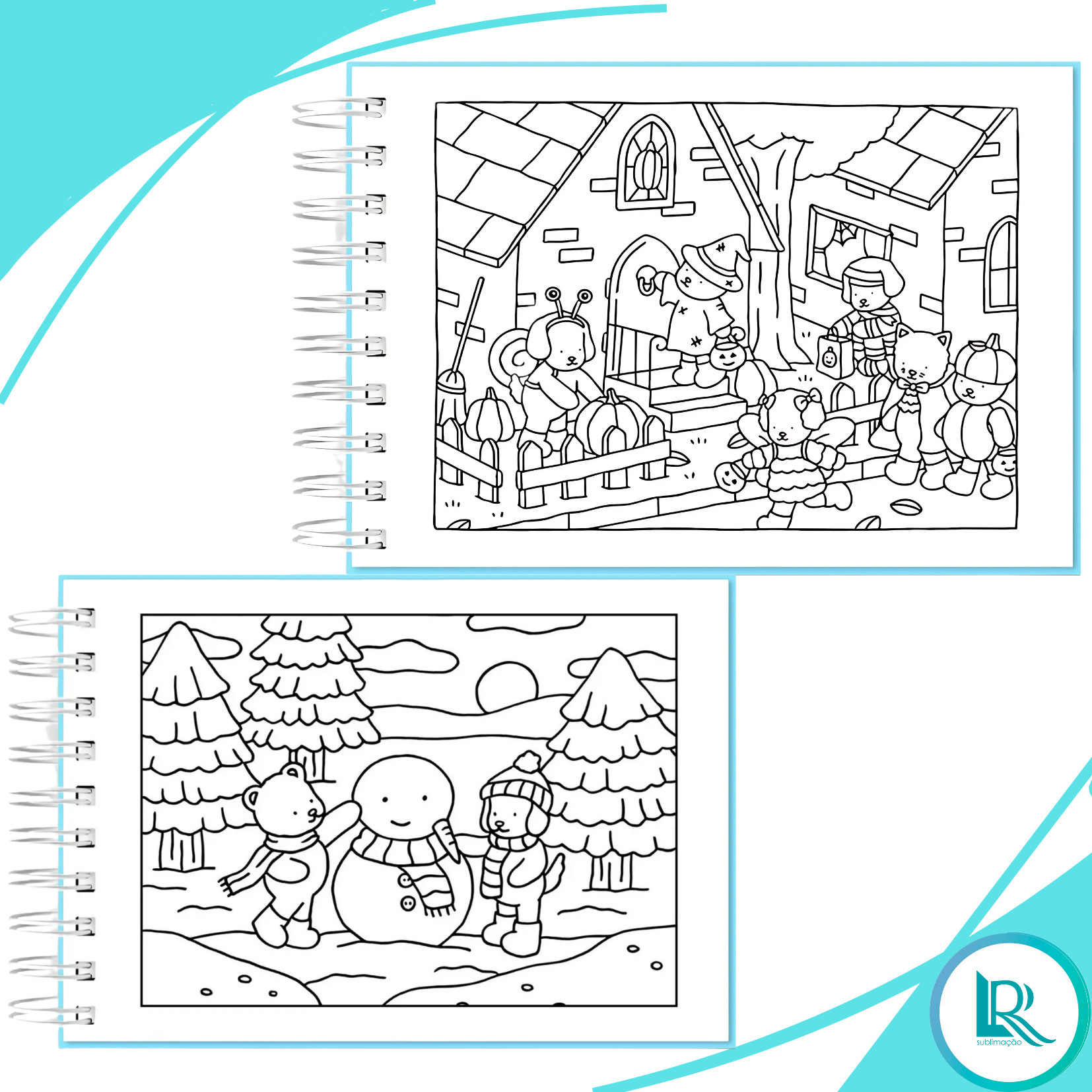 Livro de Colorir Bobbie Goods 50 Folhas AZUL - LR SUBLIMAÇÃO