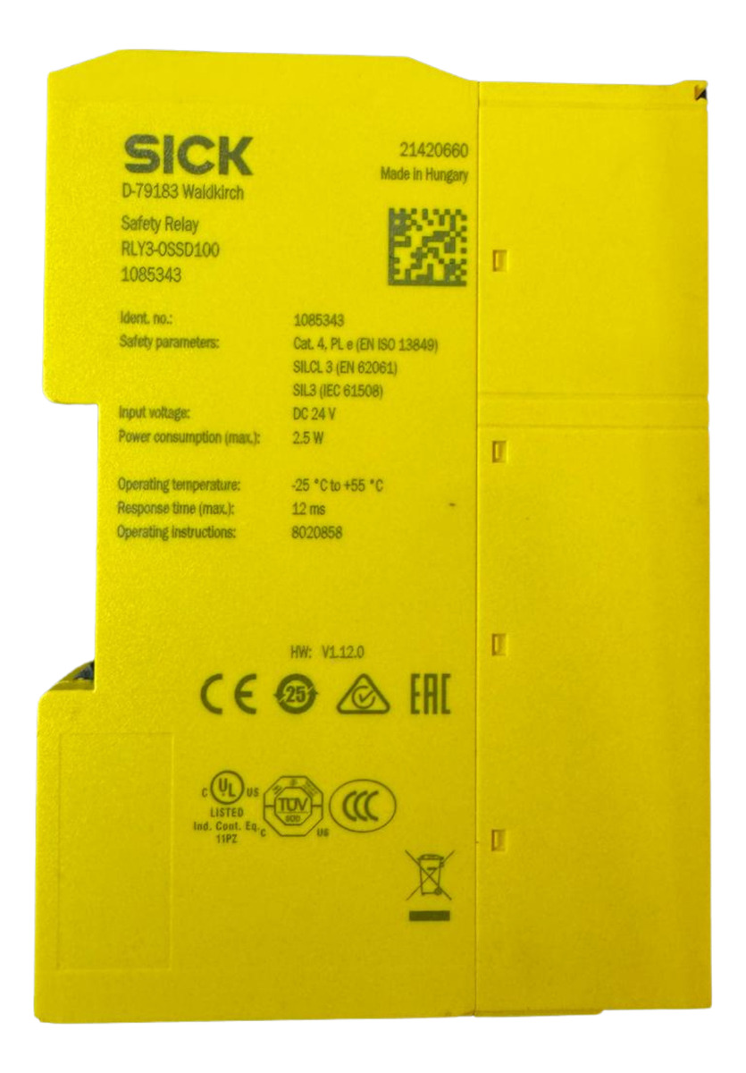 Relé De Segurança Sick Rly3 Ossd100 1085343 - Outlier Automação Industrial