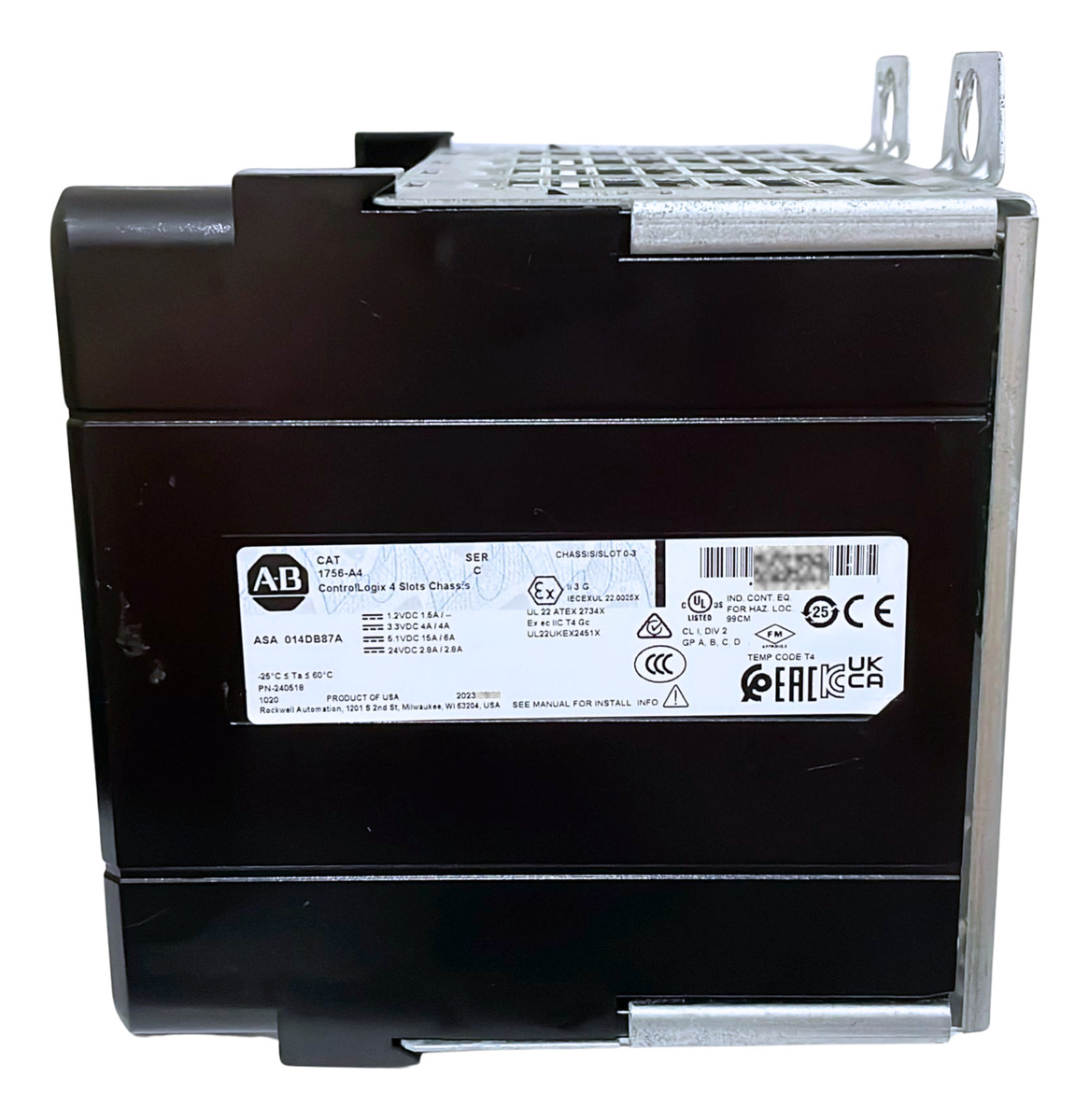 Allen-bradley 1756-a4 Controllogix Chassis 4 Slots - Outlier Automação ...