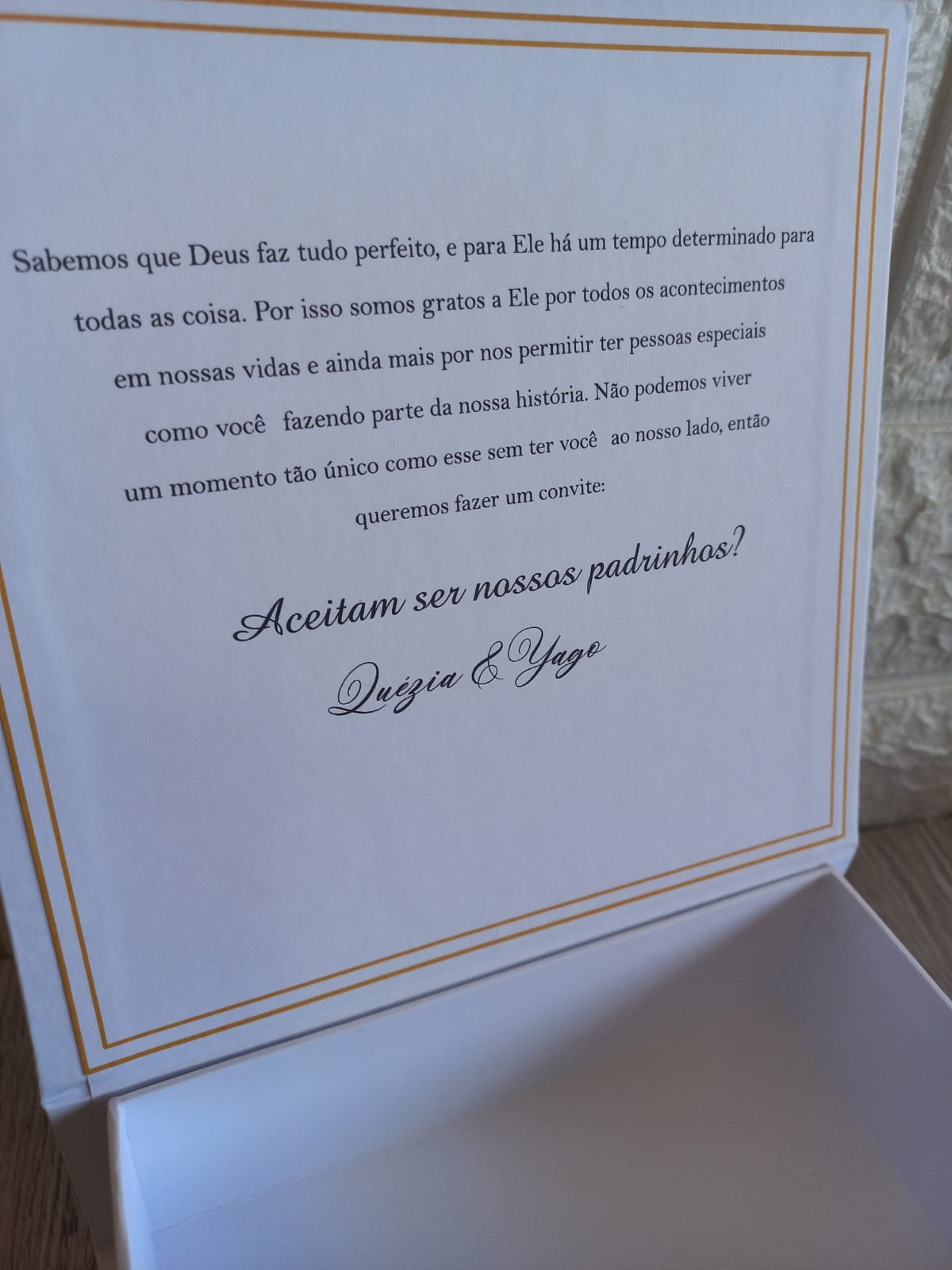 CAIXA PARA PADRINHOS DE CASAMENTO PERSONALIZADA - OLIVER BOX EMBALAGENS