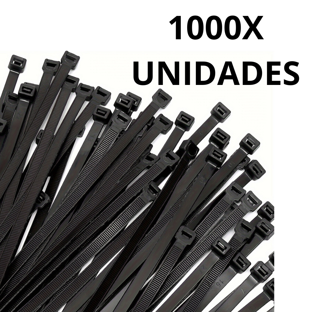 Abraçadeira de Nylon Enforca Gato Preta 2,5x150mm - Pacote com 1000 ...