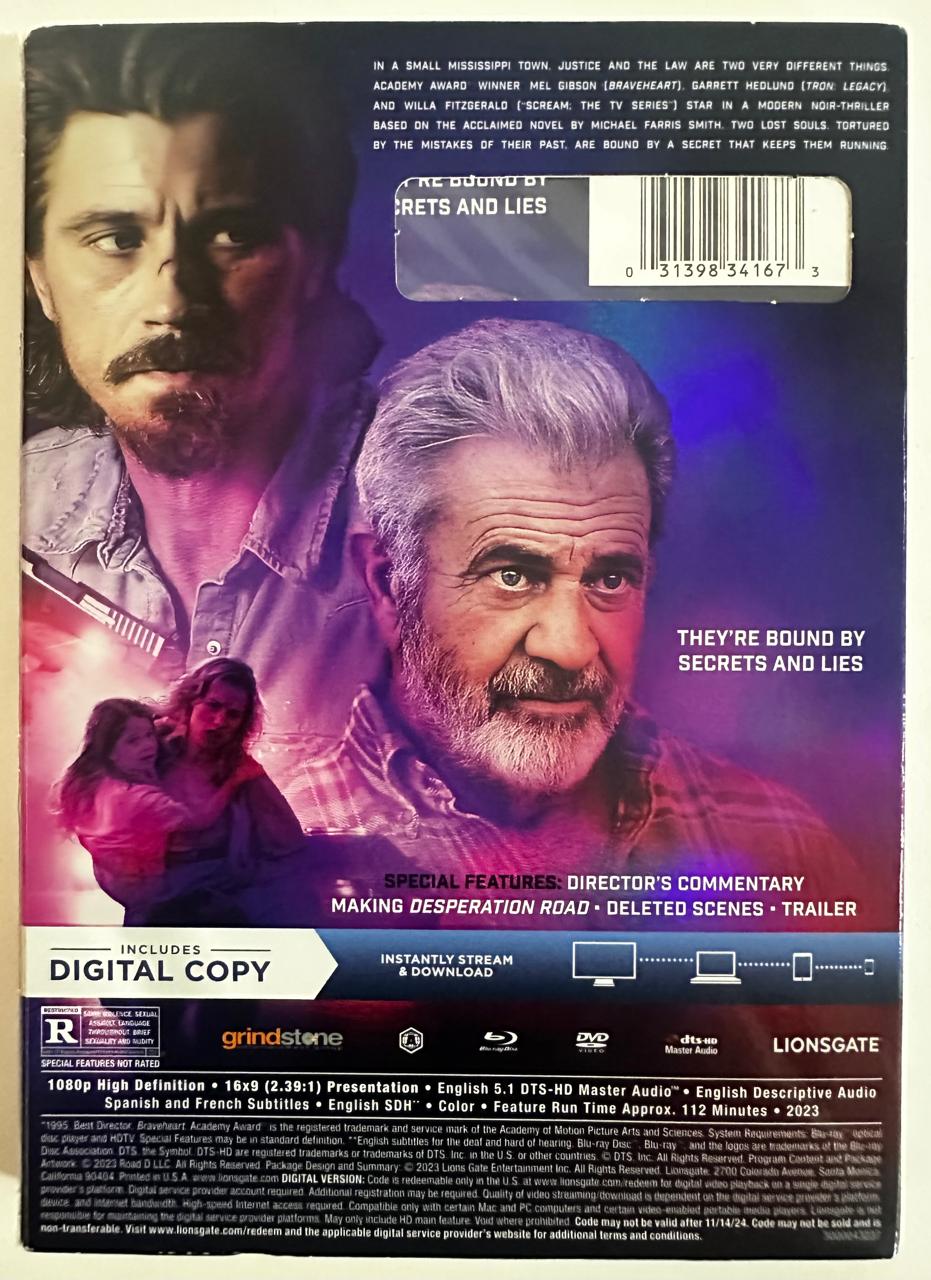 Blu-Ray Rota Sem Saída | Desperation Road - Mel Gibson - VanMovies ...