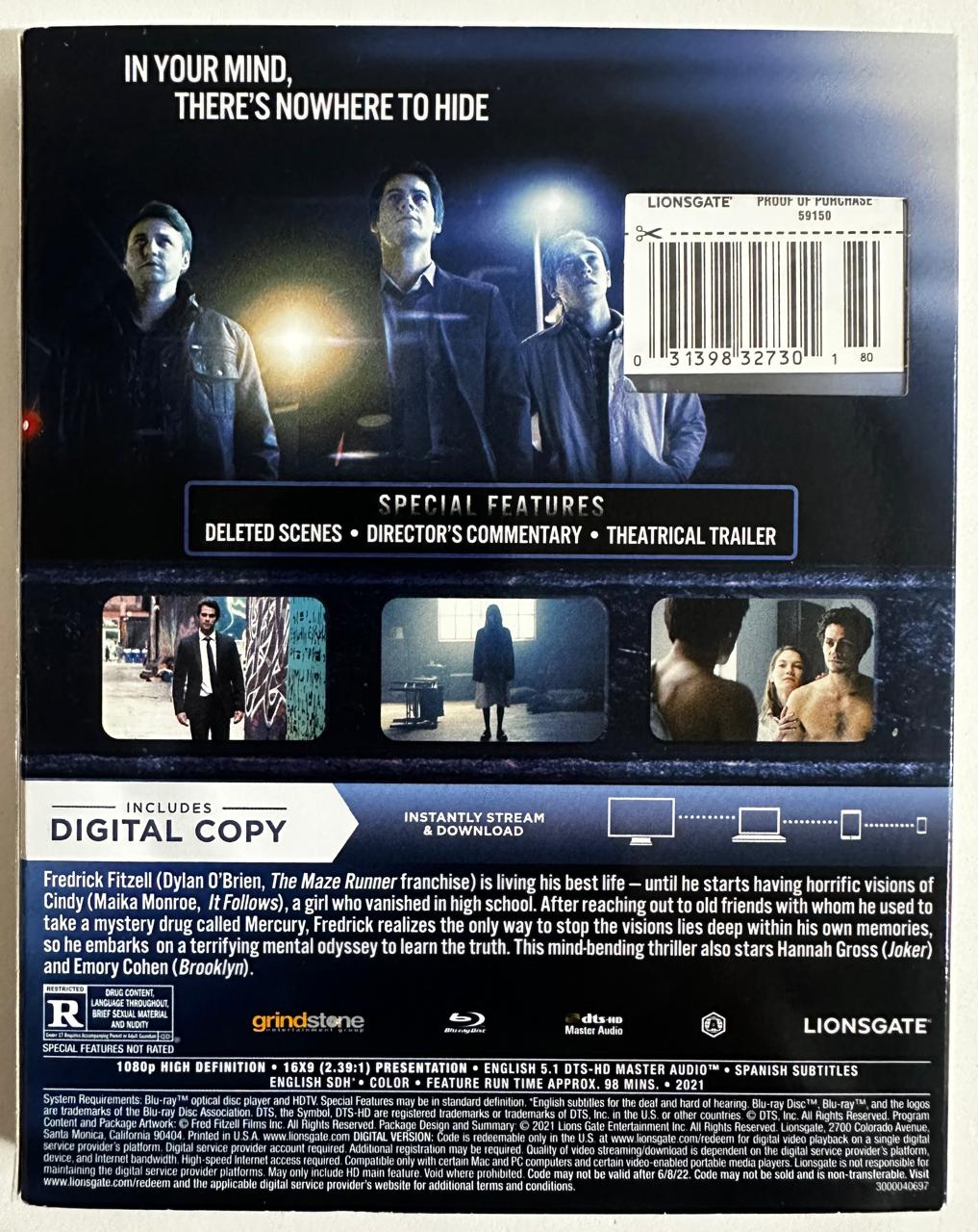 Blu-Ray Efeito Flashback | Flashback - Dylan O'Brien - VanMovies | Steelbook, Blu-ray, DVD, CD ...