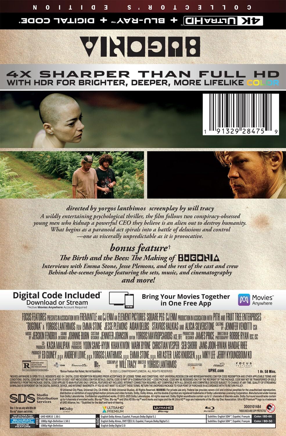 4K UHD + Blu-Ray SteelBook Bugonia - Emma Stone - Yorgos Lanthimos ...