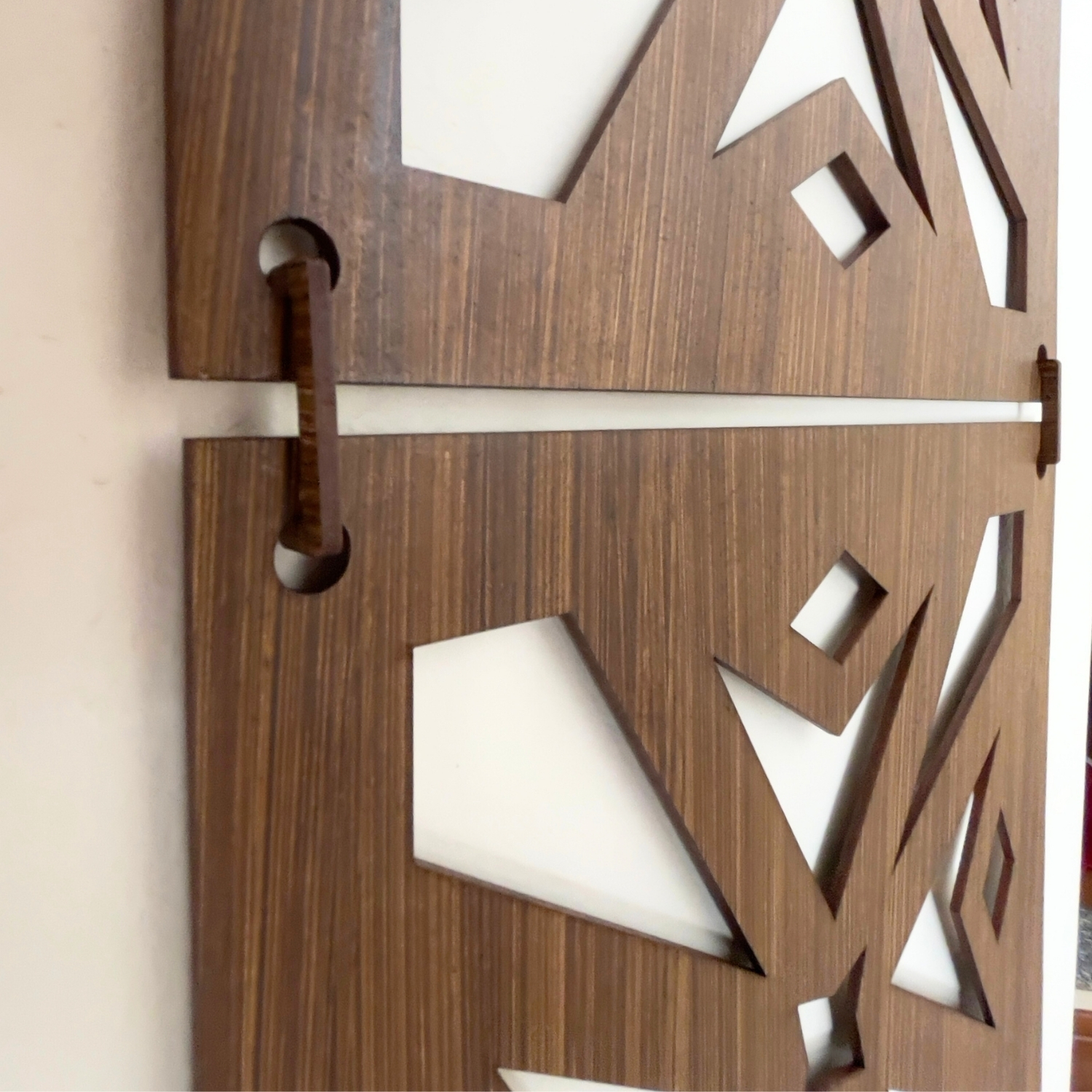 Placa Mdf Avulsa Divisória de Ambientes Biombo Madeira Arte Decore Sala ...