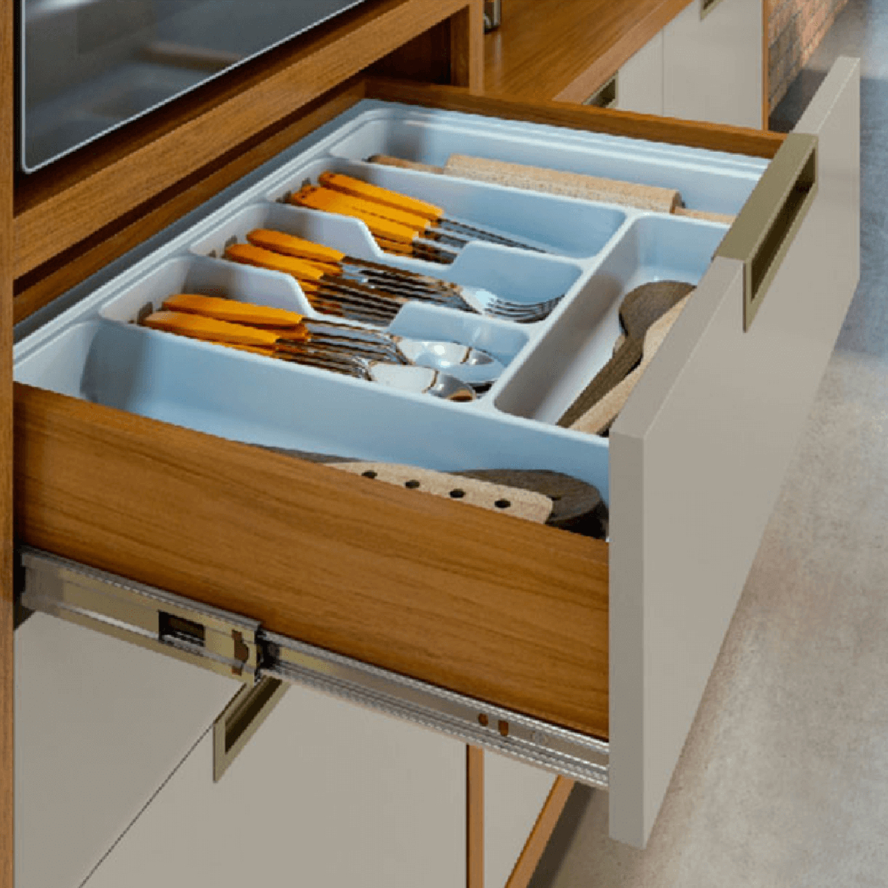 Kit Cozinha Nesher Loft 6P 2G Freijó/Grafite | Bruno Eletromóveis - Bruno Eletromóveis