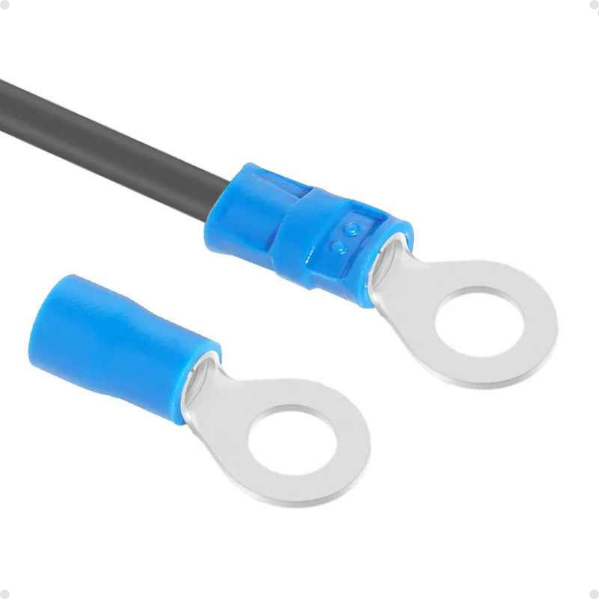 Terminal Olhal Pré Isolado Amarelo 4 À 6mm M4 - 100 Peças - Comercio da ...