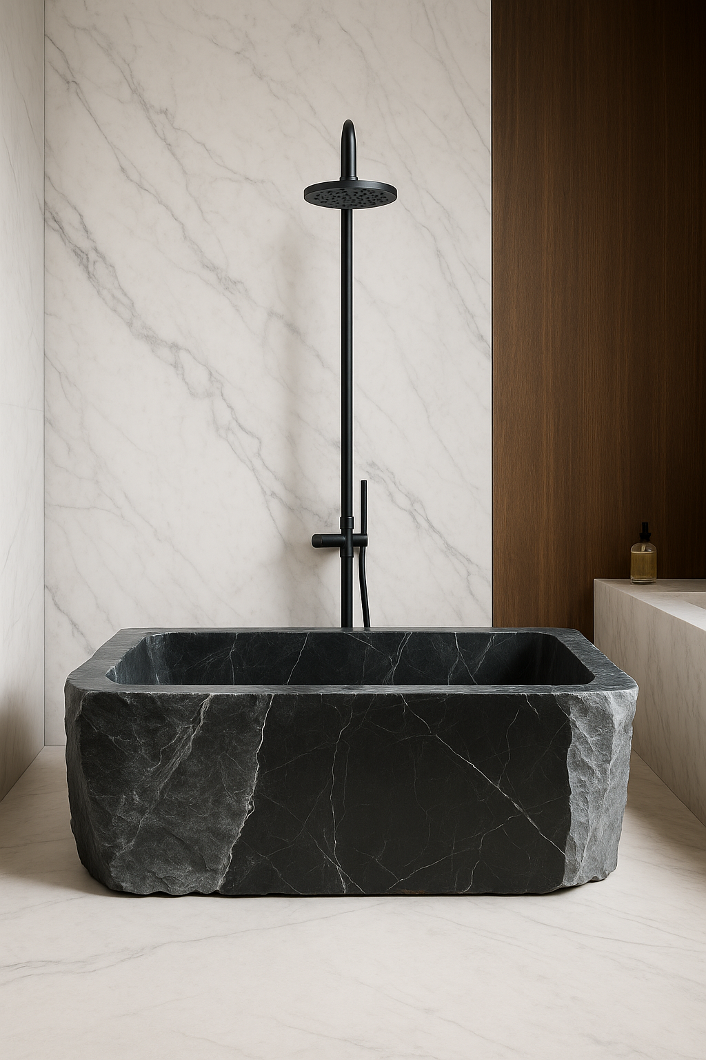 Banheira de Mármore Natural Esculpida – Luxo e Sofisticação - BISTONE