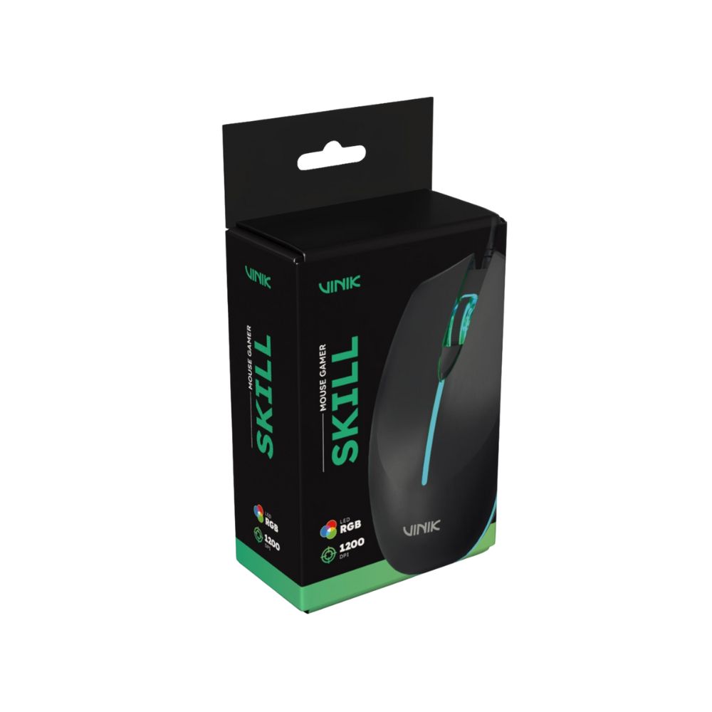 Mouse Gamer Vinik Skill 1200Dpi Ajustável Rgb - Trilha Prime e-commerce