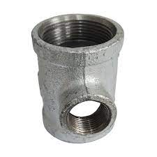 Conexão Galvanizada TEE Fêmea com Redução - Tudo em Automação Industrial