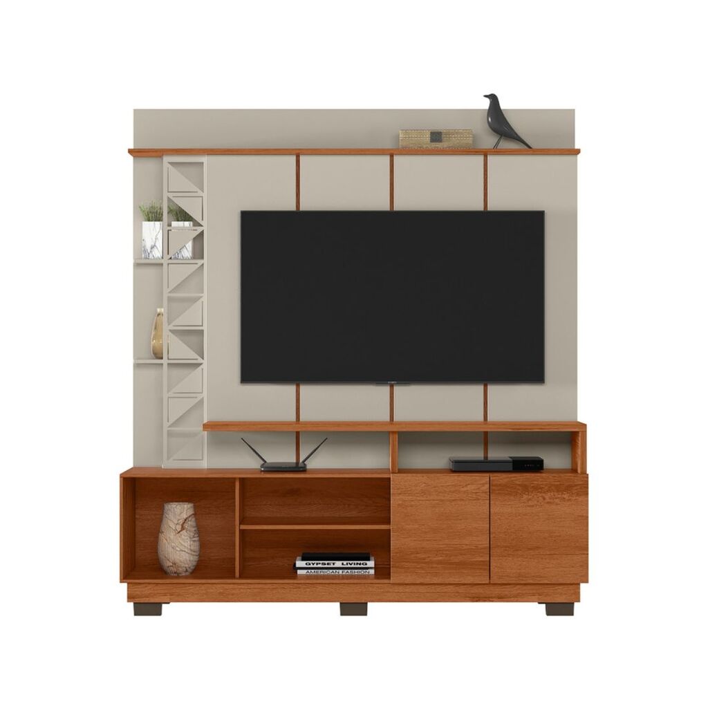HOME THEATER VIVAZ 1.6 OFF WHITE/MATTE - Casarão Móveis