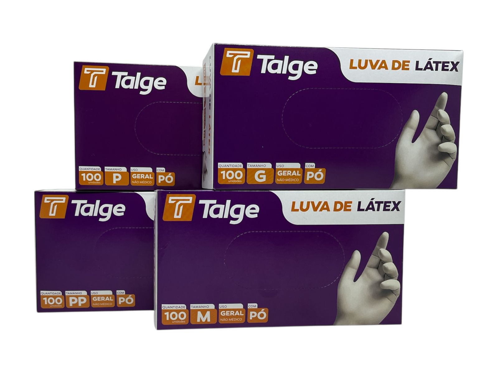 Luva de Látex Talge Tamanho ( G ) c/ Pó Caixa c/ 100 Unid- - GM MARTINS