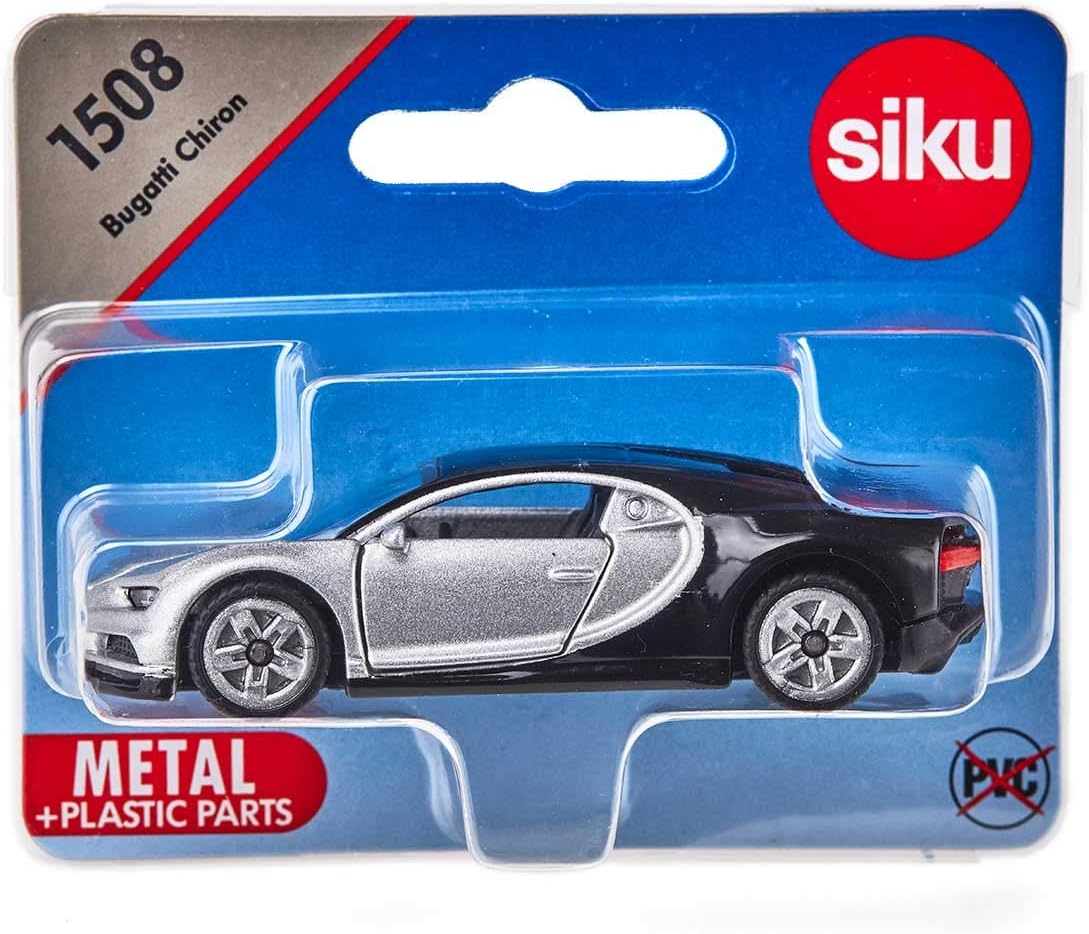 Miniatura Carro Bugatti Chiron Siku Em Metal Pneus Borracha - Drive ...